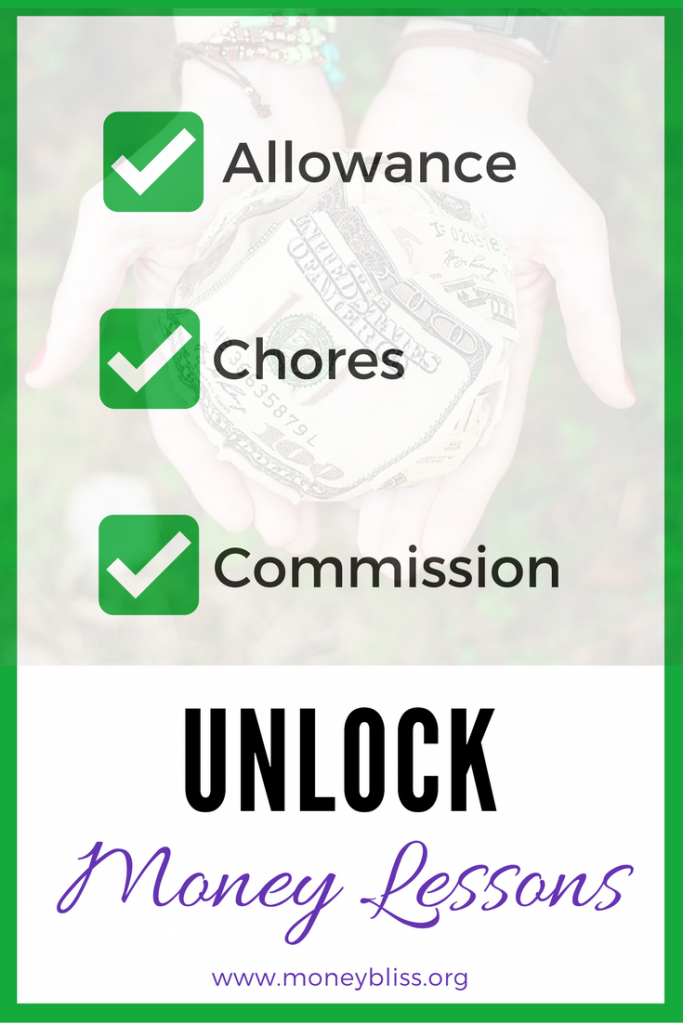 Unlock Money Lessons with Allowances, Chores, Commissions - Money Bliss