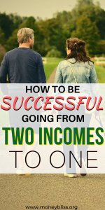 Be Successful on How to Go from Two Incomes to One - Money Bliss