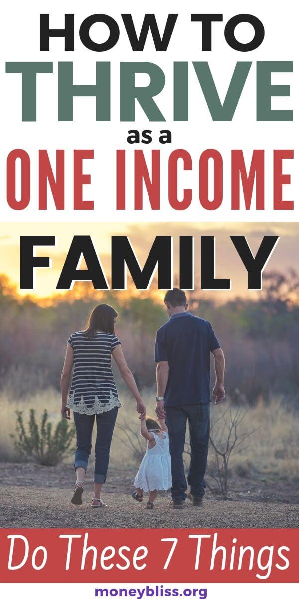 How to Thrive When Living on One Income - Money Bliss