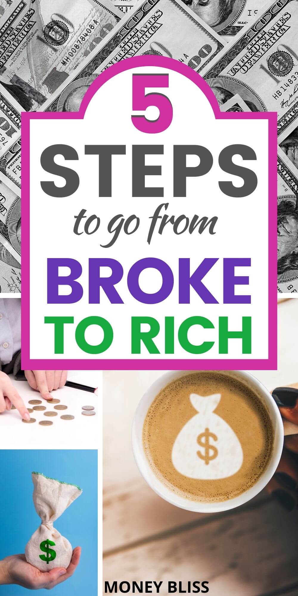 With the Right Money Mindset, Go from Broke to Rich - Money Bliss