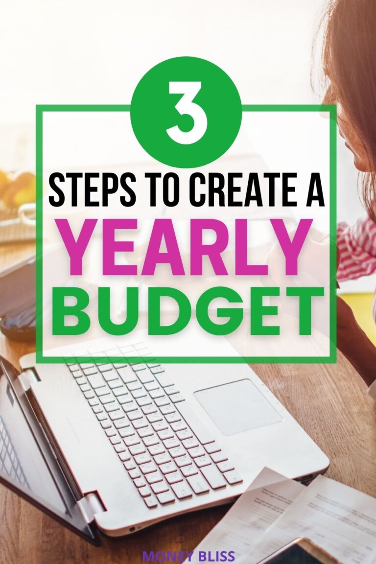 3 Easy Steps On How To Make A Yearly Budget Money Bliss
