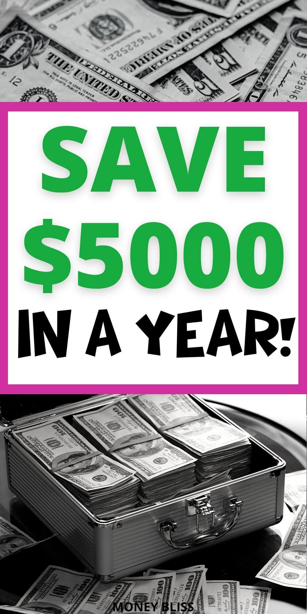 Save 5000 in a Year with this Easy $5,000 Savings Challenge - Money Bliss