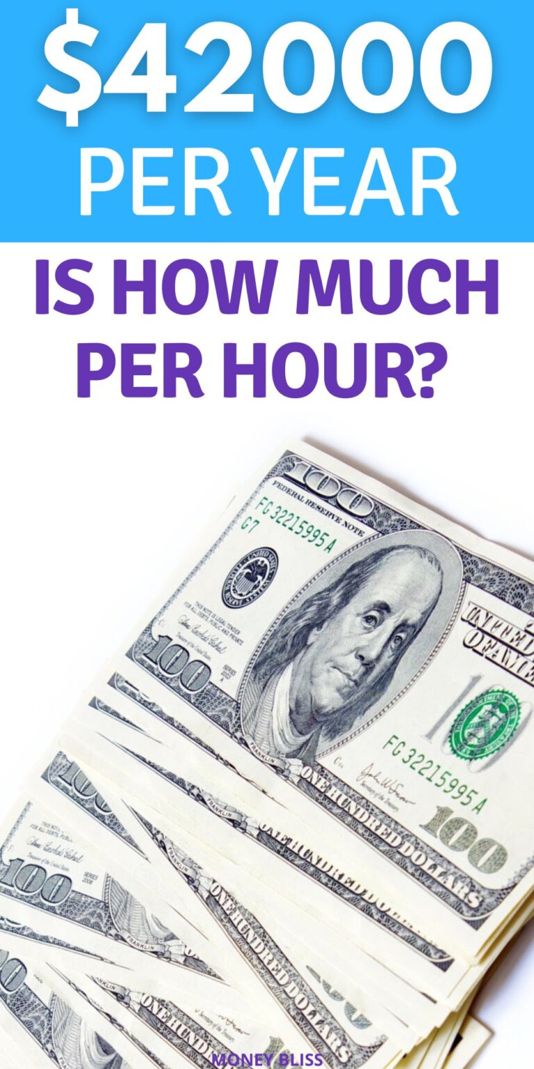 $42000 a Year is How Much an Hour? Good Salary to Live On? - Money Bliss