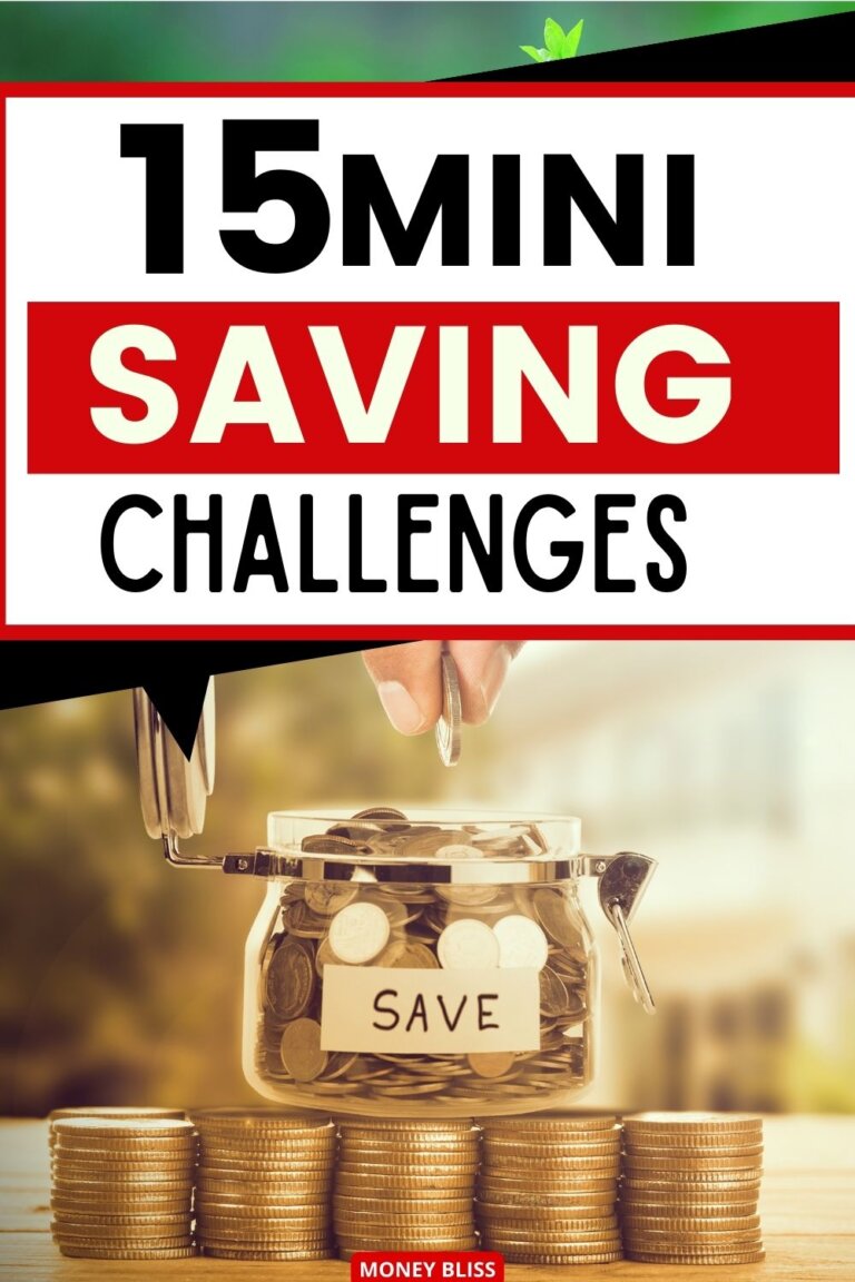 15 Mini Savings Challenge Printables To Save More Money - Money Bliss