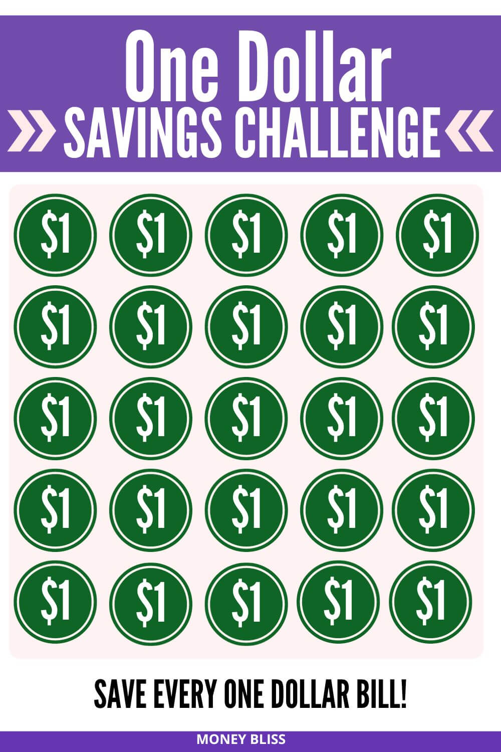 15 Mini Savings Challenge Printables To Save More Money - Money Bliss