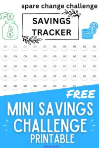 15 Mini Savings Challenge Printables To Save More Money - Money Bliss