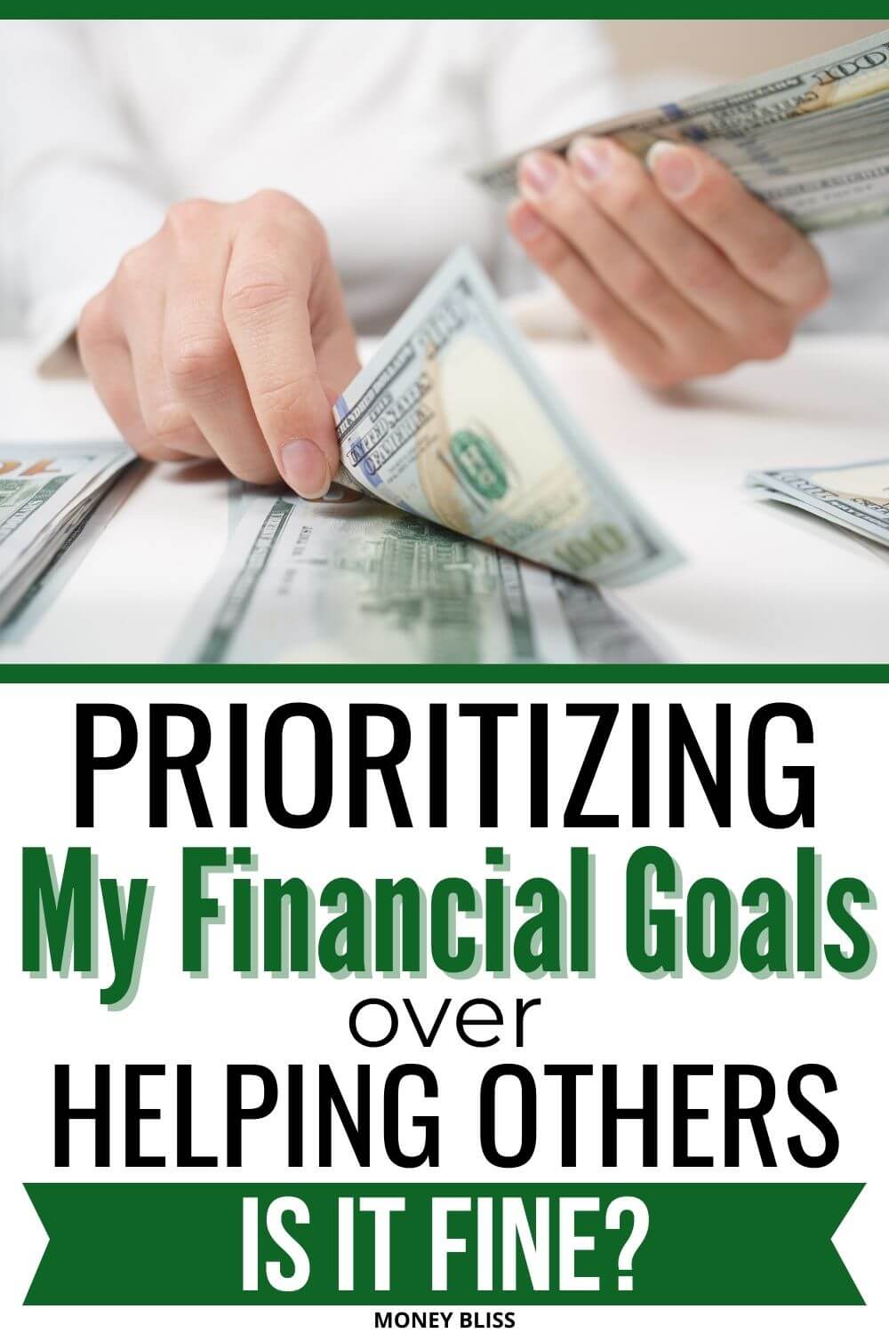 Is it okay to prioritize my financial goals over helping others ...