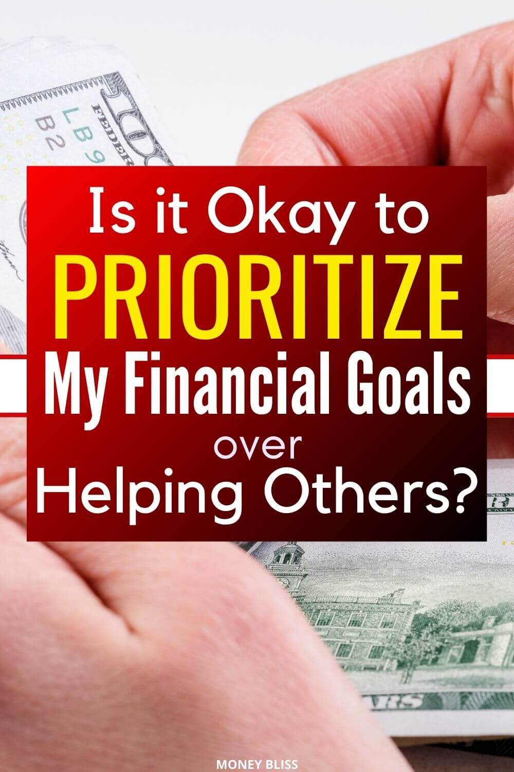 Is it okay to prioritize my financial goals over helping others ...
