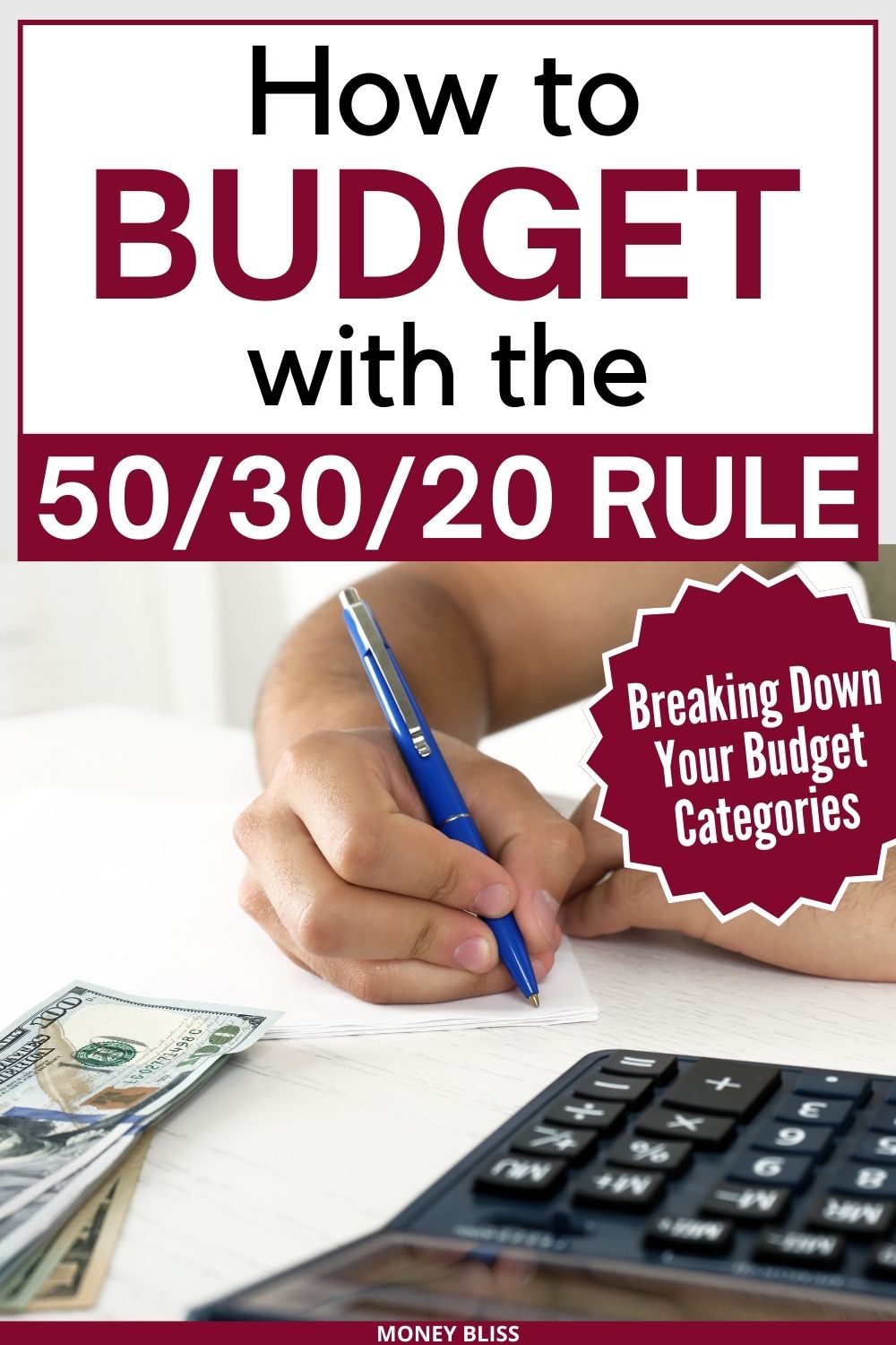 The 50/30/20 rule: Breaking down your budget categories - Money Bliss