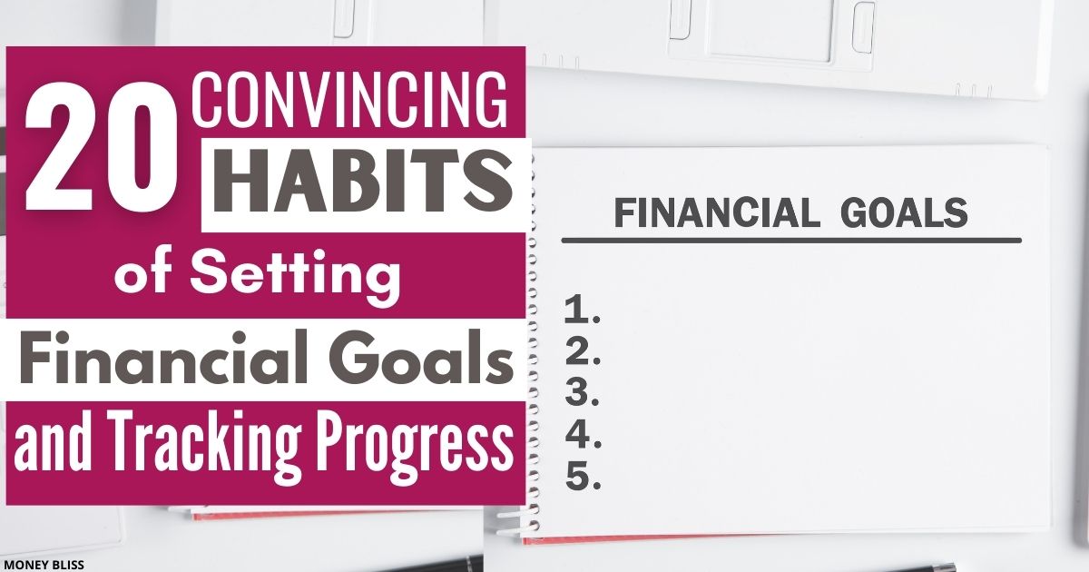 20 Convincing Habits of Setting Financial Goals and Tracking Progress - Money Bliss