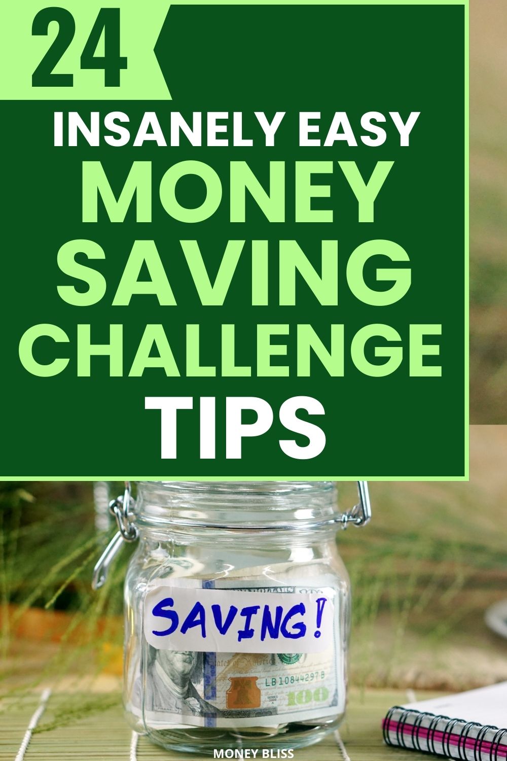 24 Insanely Easy Money Saving Challenge Tips - Money Bliss